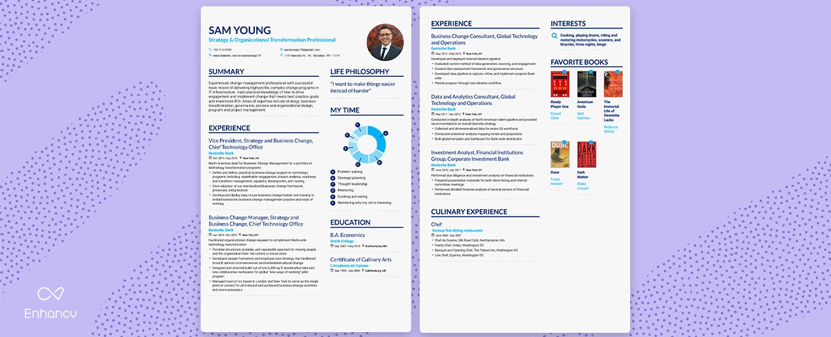 How When And Why You Can Use A Two Page Resume Enhancv