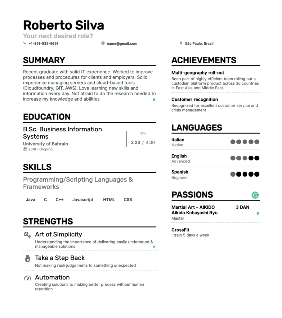 Resume Sections: Everything You Need to Know | Enhancv