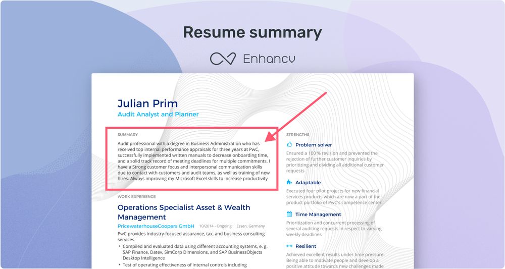 How to Write a Great Resume for a Job in 2024 | Enhancv