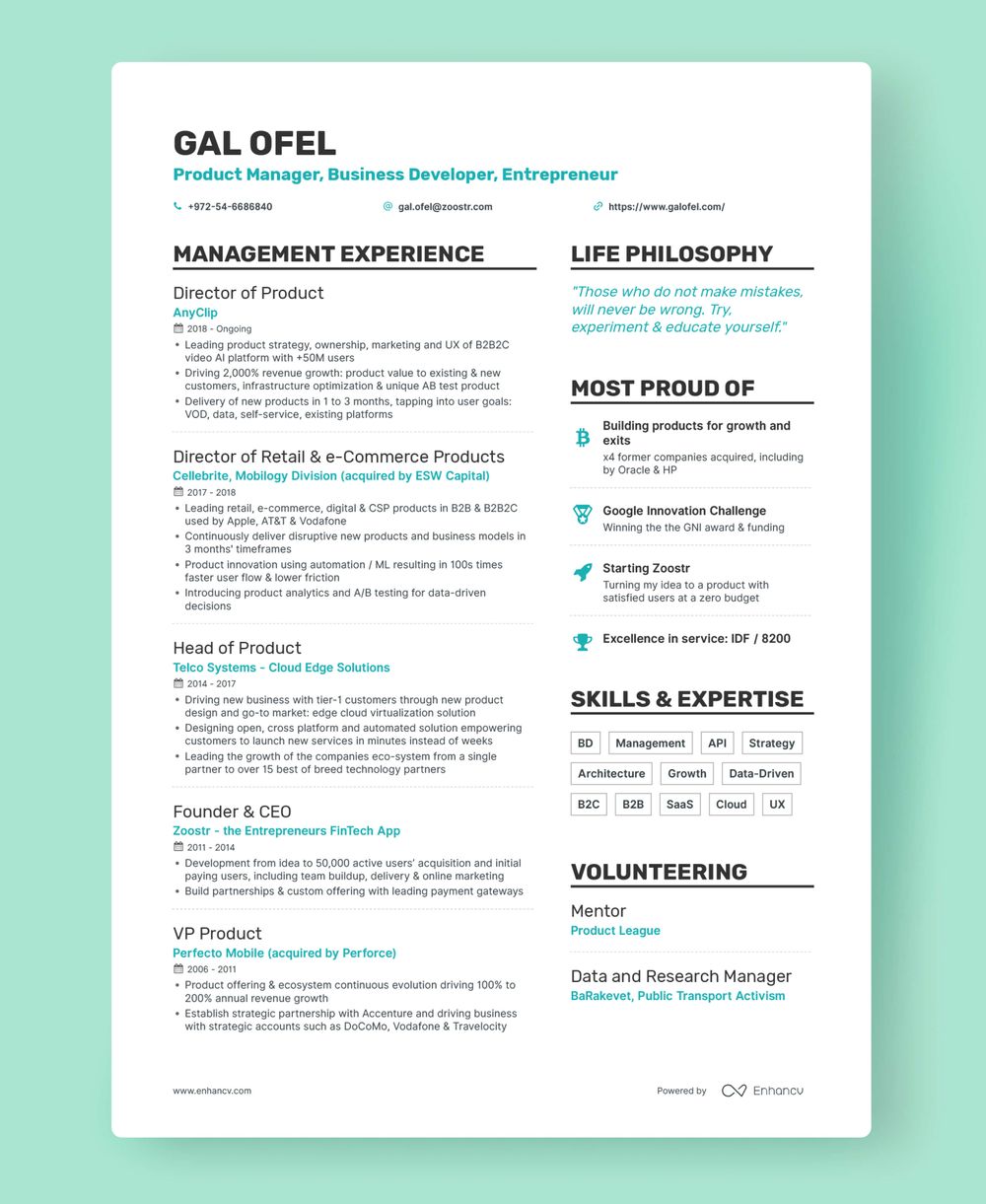 A Breakdown of a Successful One Page Resume – And How to Write Yours ...