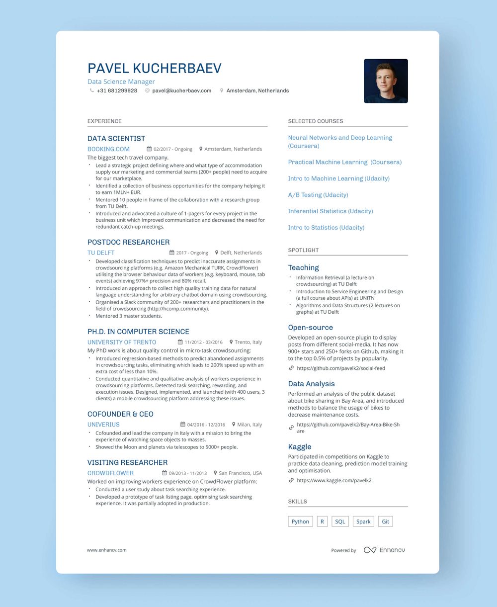 A Breakdown of a Successful One Page Resume – And How to Write Yours ...
