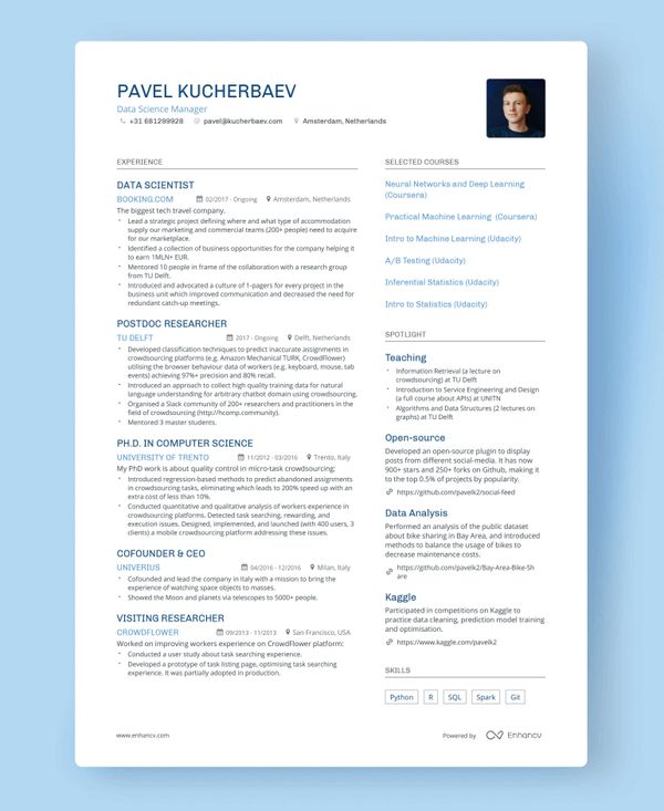 A Breakdown of a Successful One Page Resume – And How to Write Yours ...
