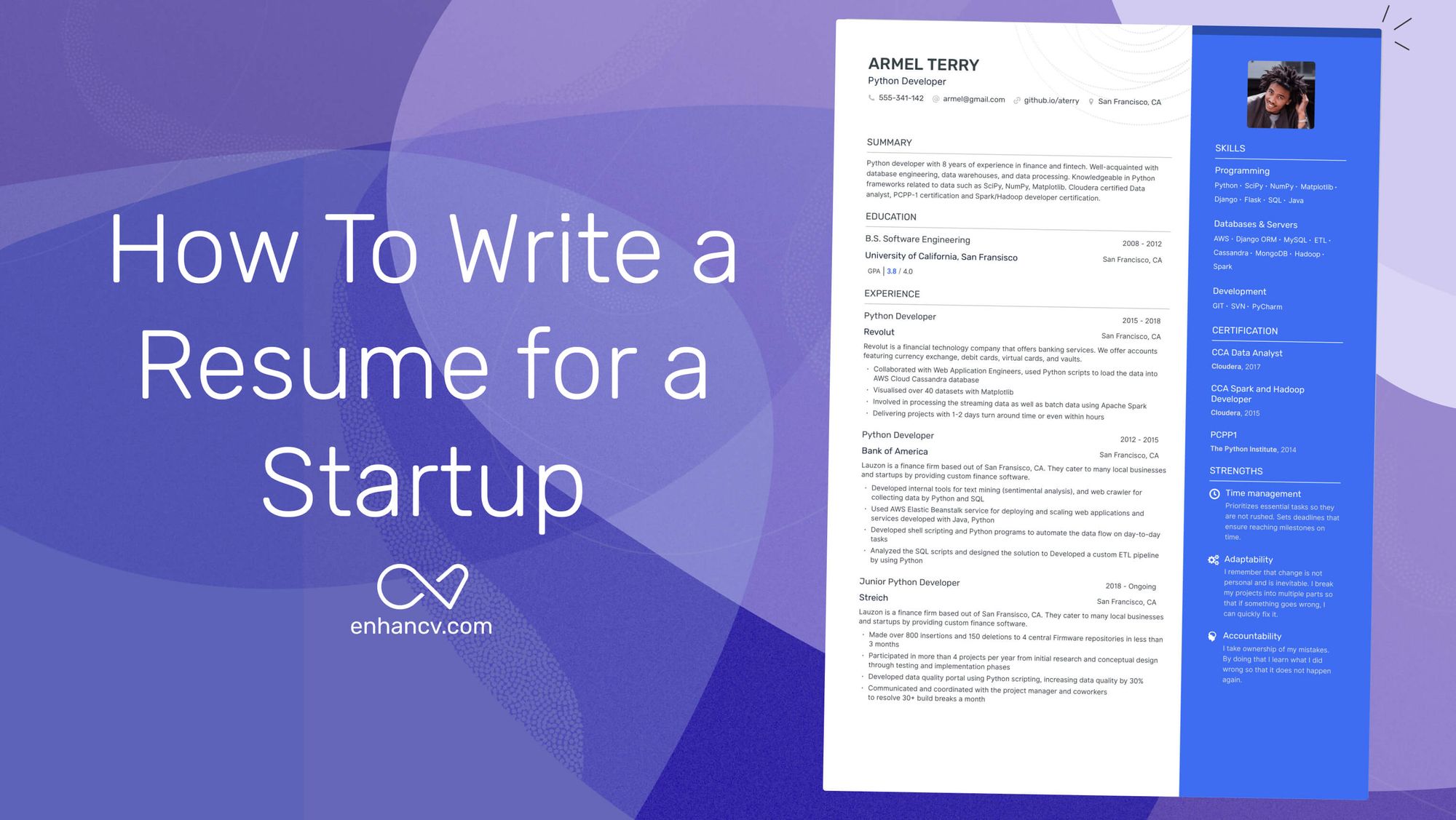 How To Make the Perfect Startup Resume | Enhancv