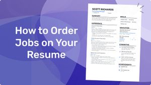 Resume Order of Jobs – How Do You Structure It? | Enhancv