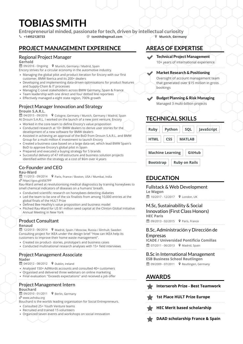 Free Resume Builder | Online Resume Builder | Enhancv.com