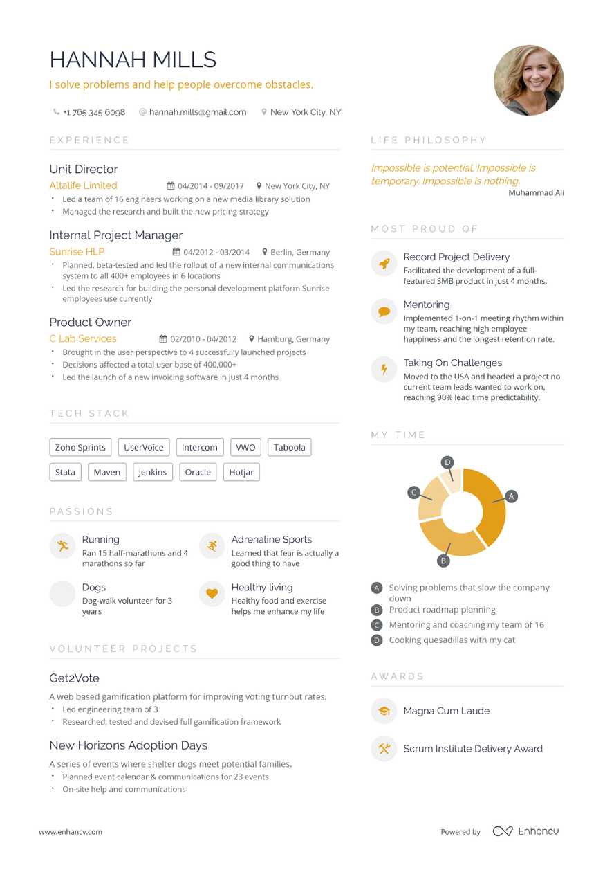Créateur de CV gratuit | Créateur de CV en ligne | Enhancv.com