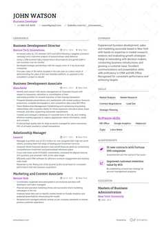 Business Development Resume Samples [4 Templates + Tips]