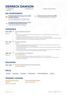 20 Engineering Resume Examples For Every Field: These Templates Will ...