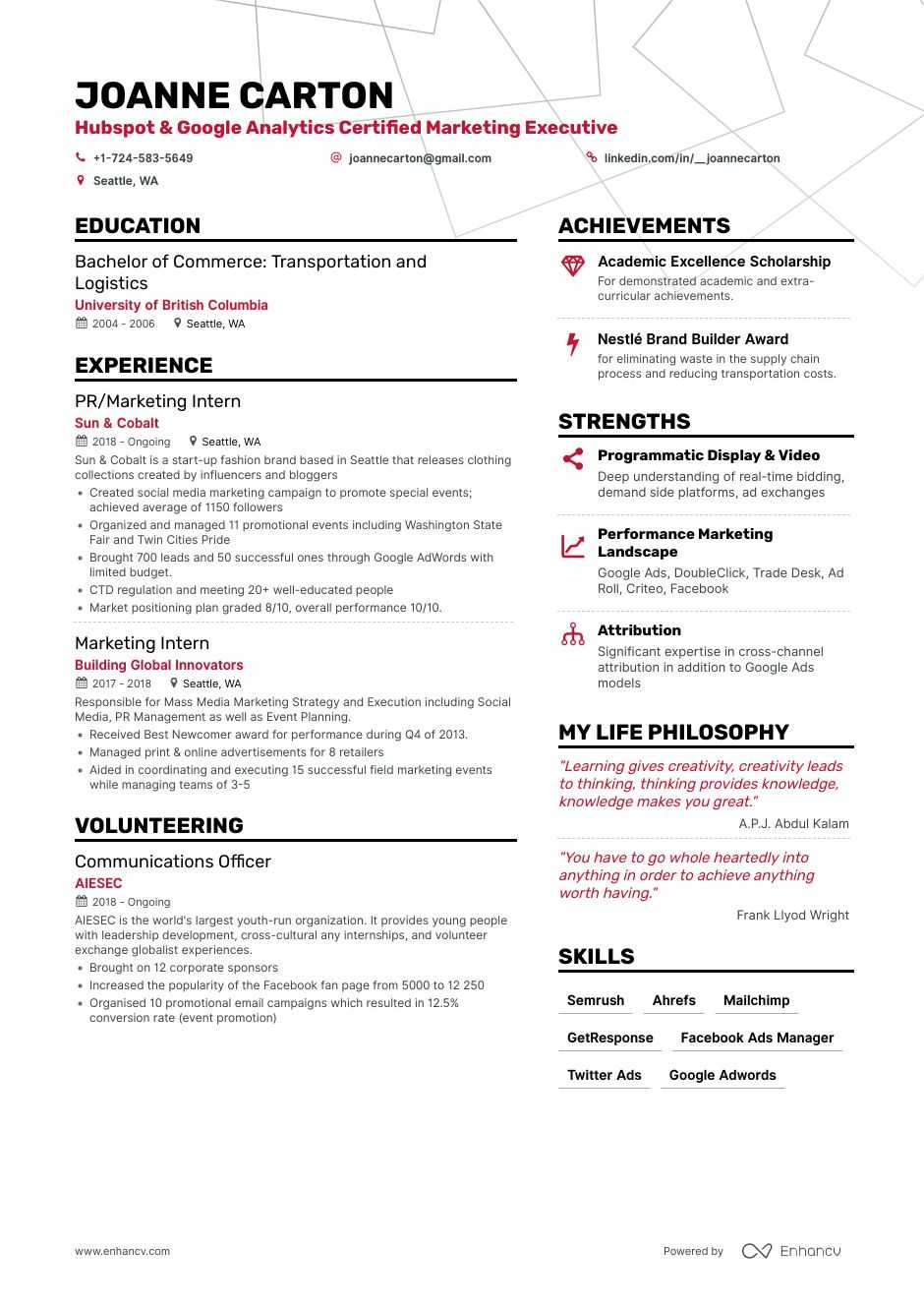 The Best 2019 Fresher Resume Formats And Samples