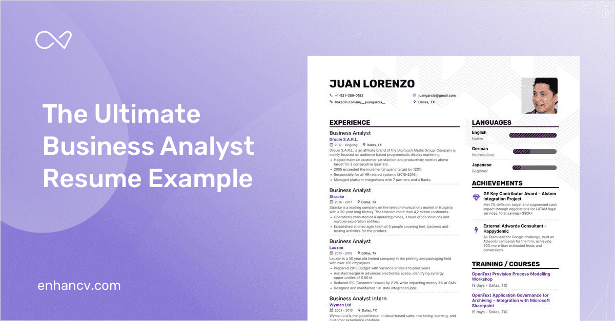 How to Write a Business Analyst Resume (10 BA resume samples)
