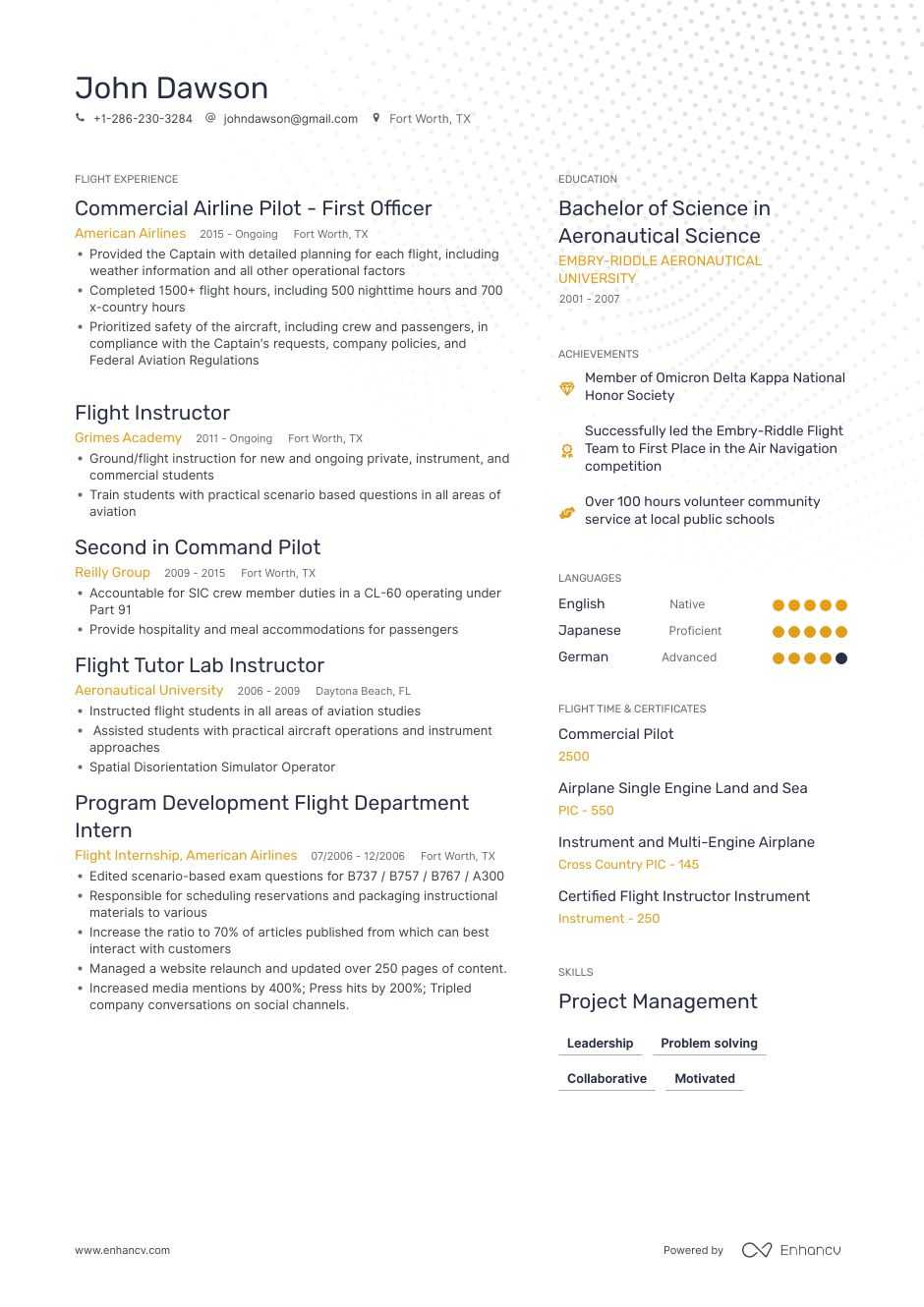 Pilot Resume: Ultimate Writing Guide to Land a Job [2020 Edition]