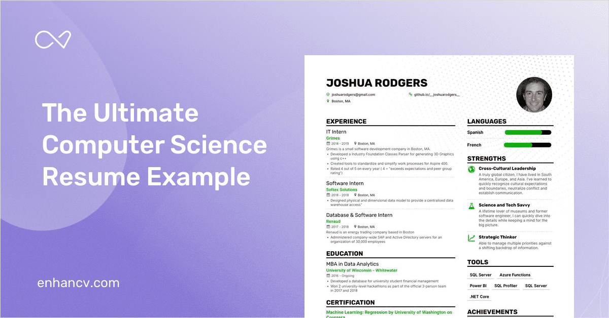 14+ Computer Science Resume Examples for 2019