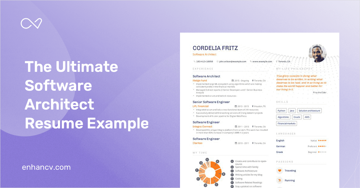 Software Architect Resume Example and Guide for 2019
