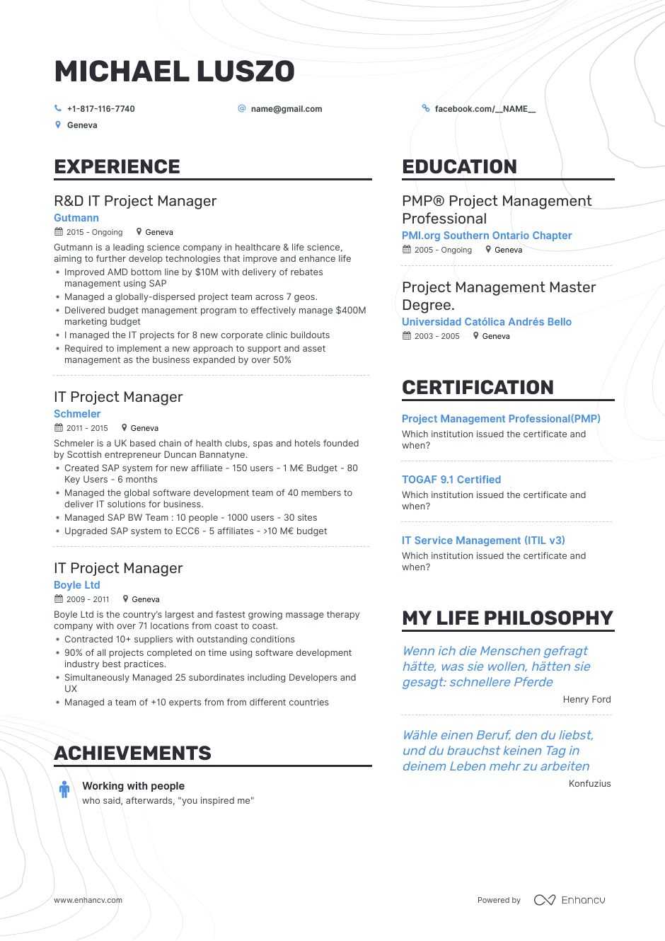 IT Project Manager Resume Examples And Skills You Need To Get Hired