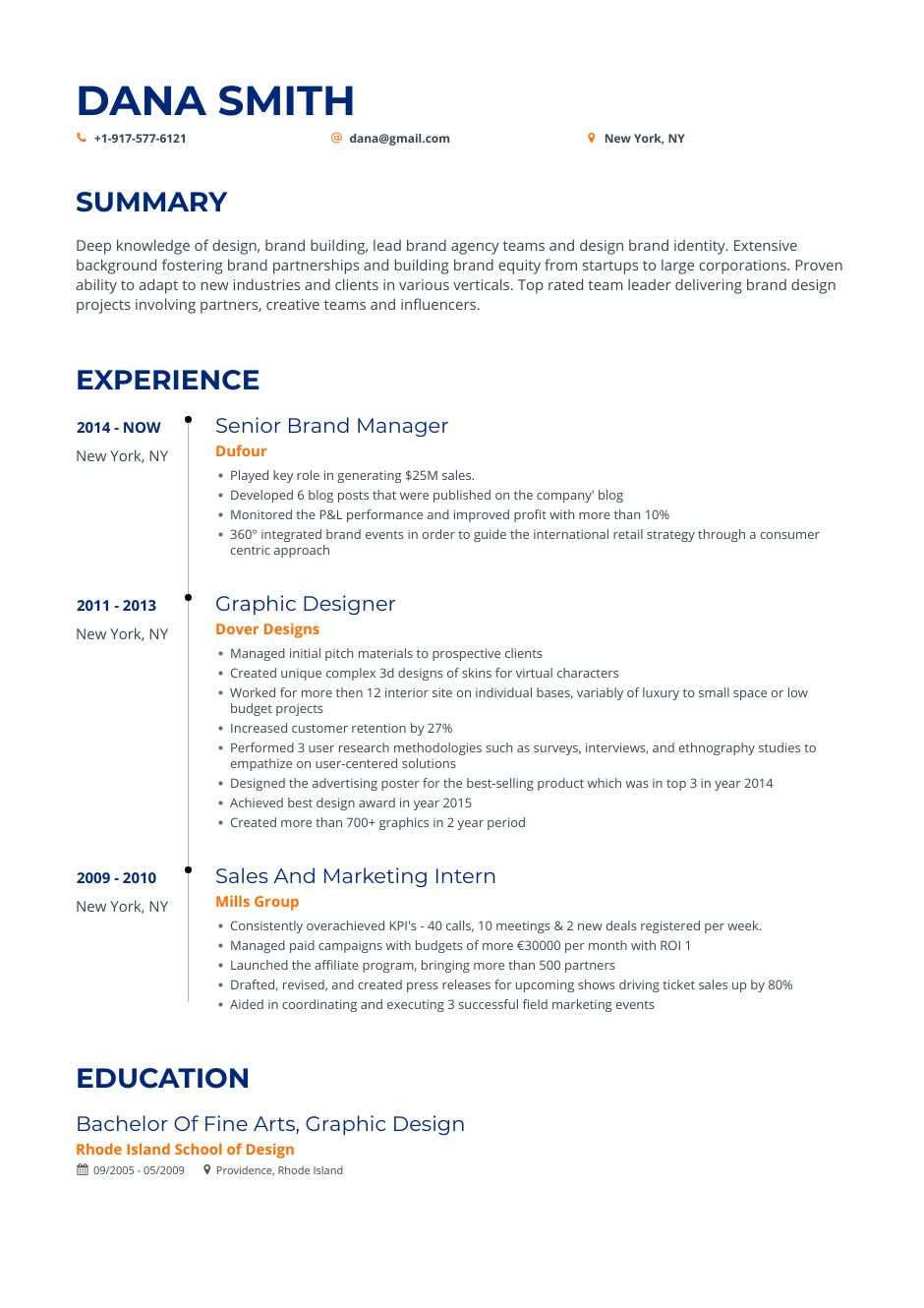 Free Resume Builder | Online Resume Builder | Enhancv.com