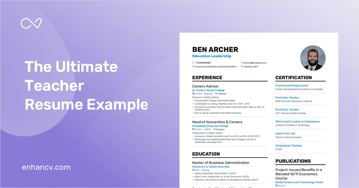 10+ Teacher Resume Samples | Teaching Resume Examples 2019