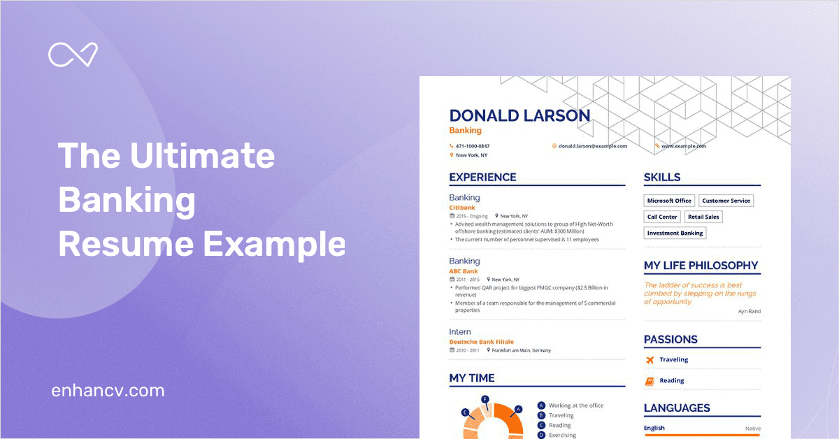 Banking Resume Example and guide for 2019