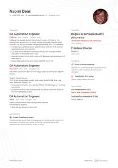 DOWNLOAD: Qa Automation Resume Example for 2021 | Enhancv.com