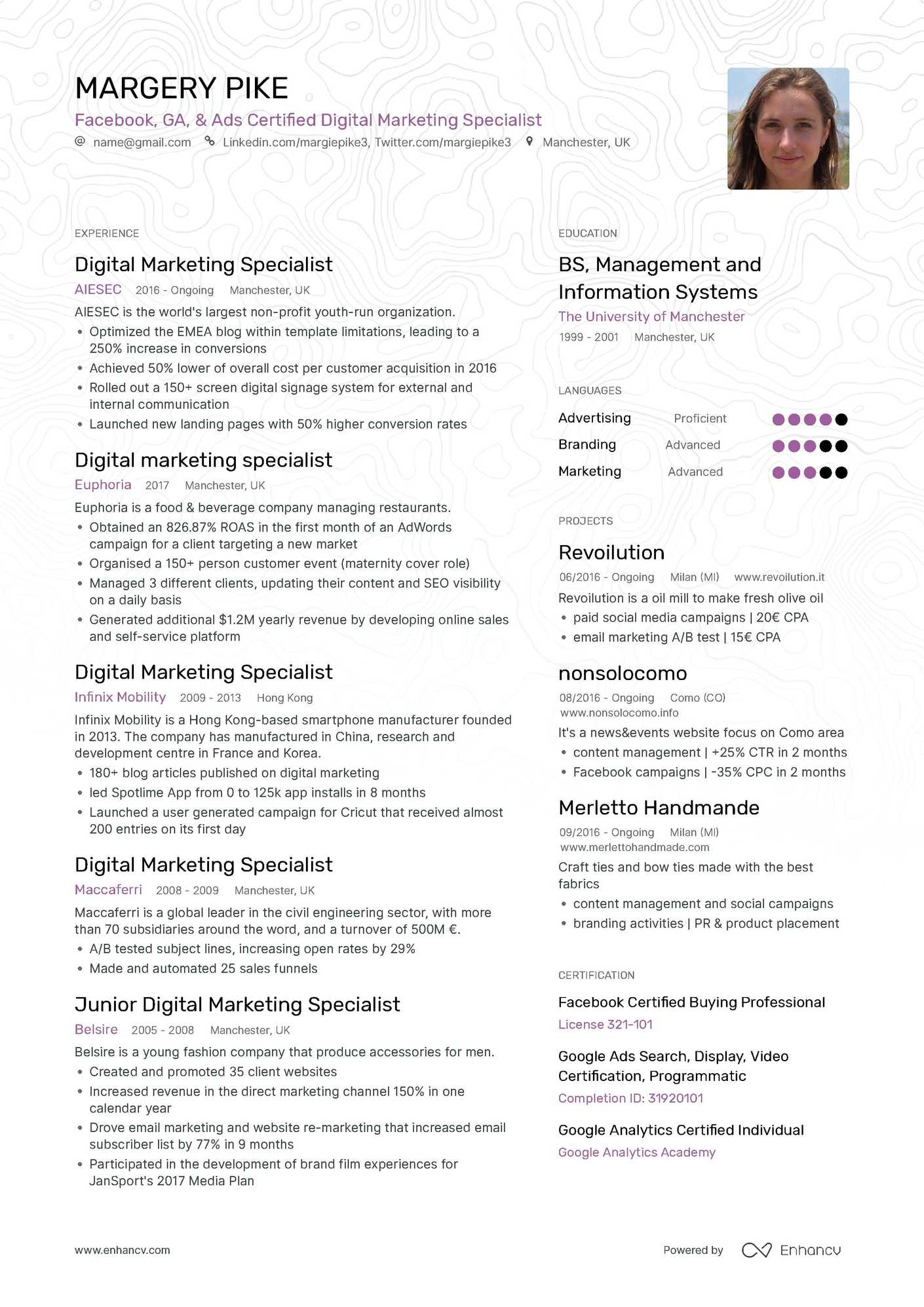 Digital Marketing Specialist Resume Examples Expert Tips
