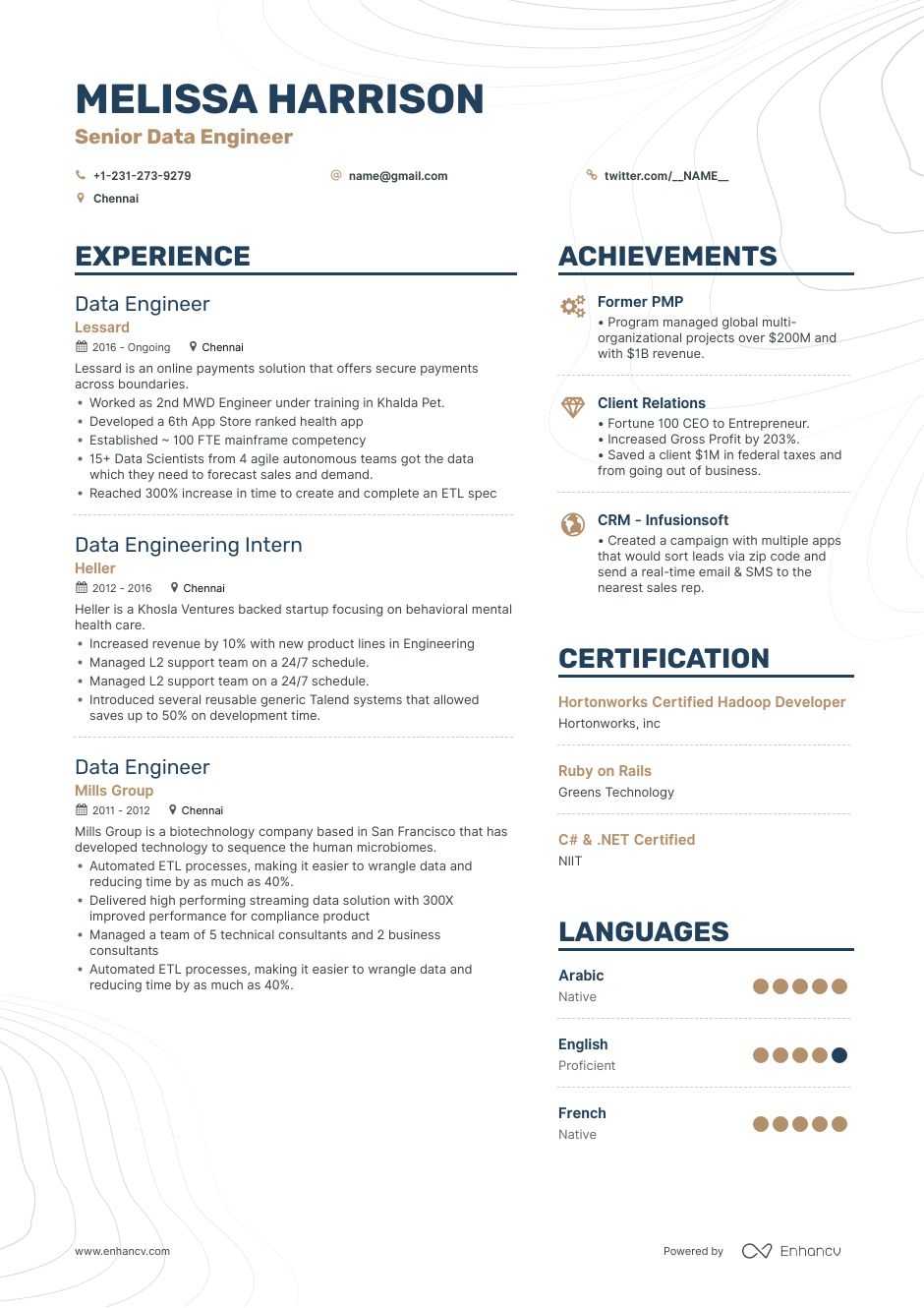 DOWNLOAD Big Data Engineer Resume Example For 2020 Enhancv
