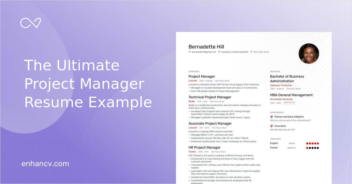 Project Management Resume Examples 2020 20 Project Manager Resume Examples Full Guide PDF 